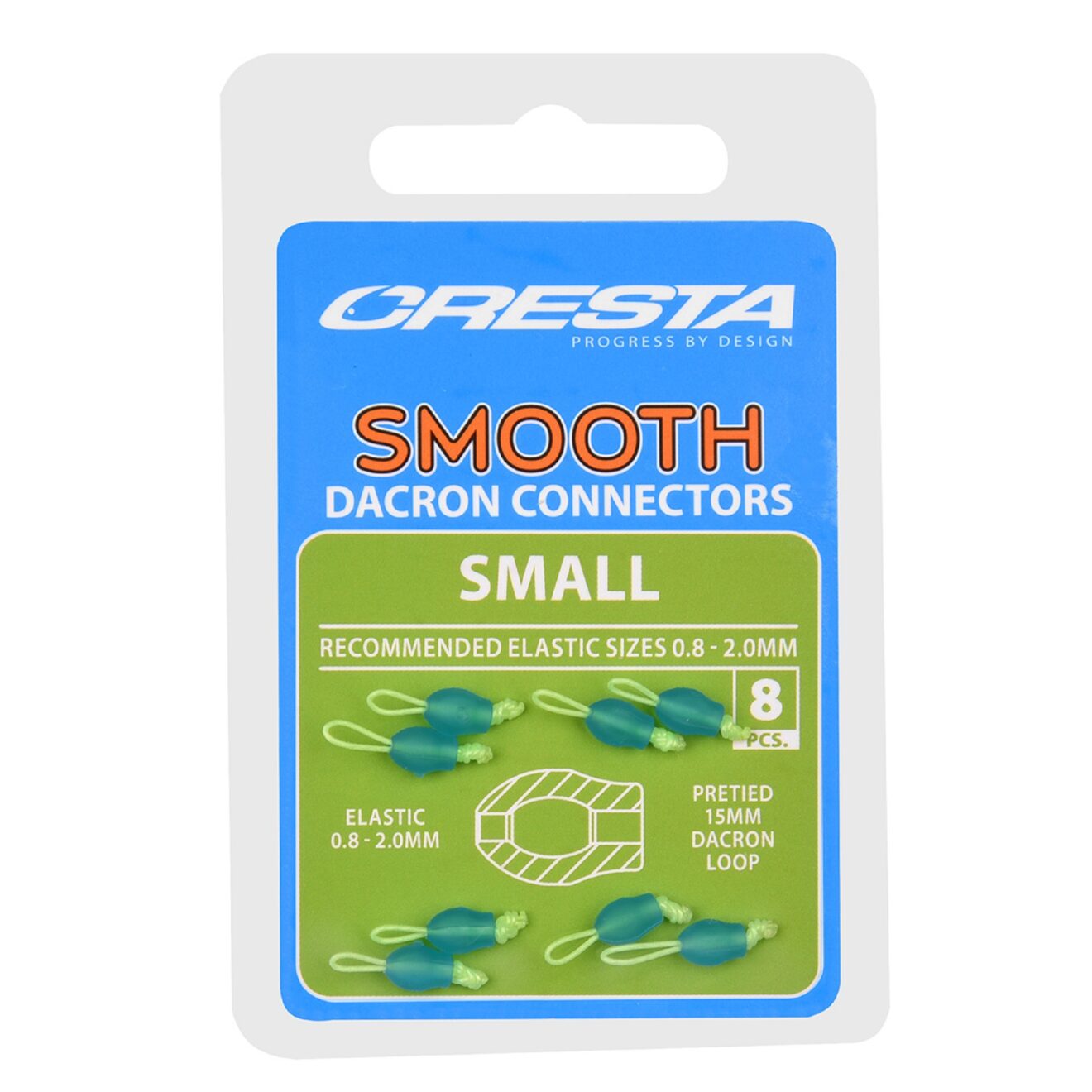 Apicale Smooth Dacron connector CRESTA (8 pezzi) — Fishing Italia